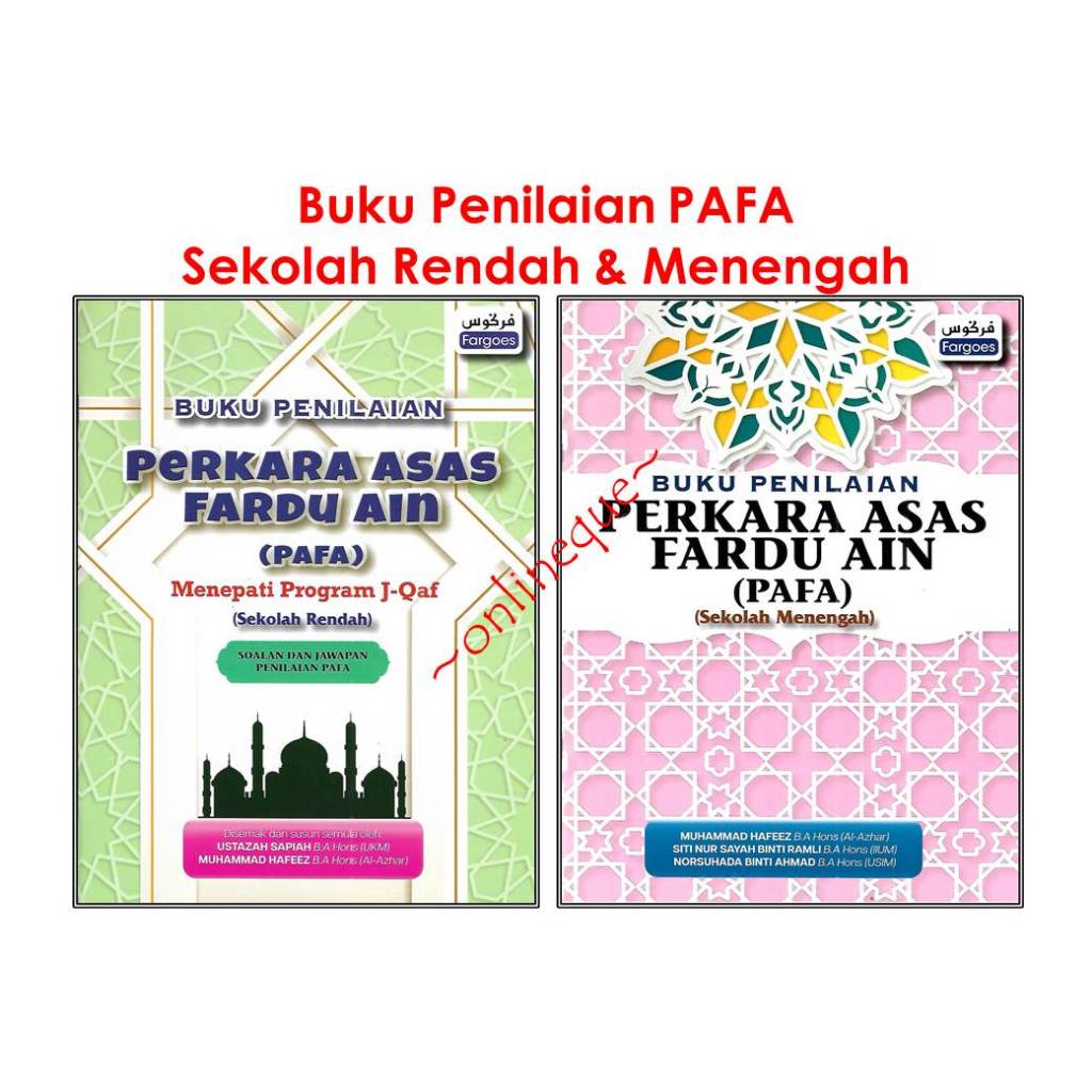 Buku Penilaian PAFA - Sekolah Rendah & Sekolah Menengah | Shopee Malaysia