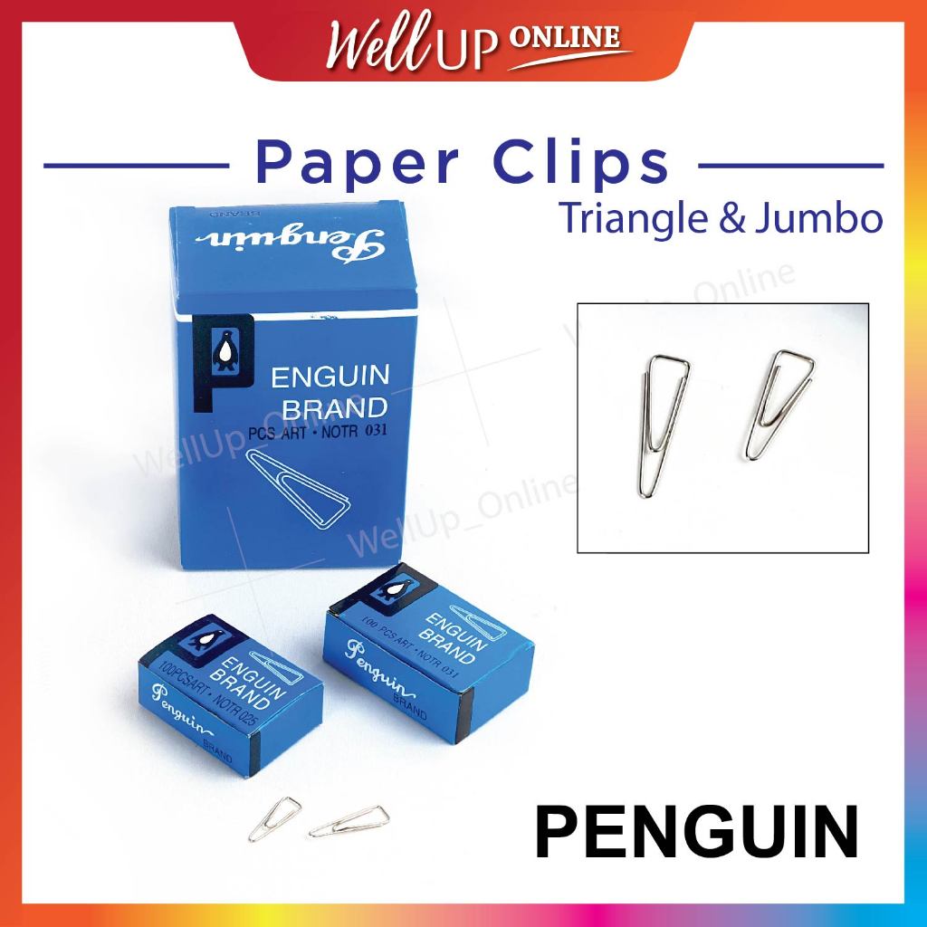 Paperclip Triangle Paper Clip 25mm / 31mm (Klip Kertas Segi Tiga 25mm ...