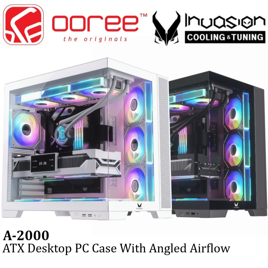 INVASION A-2000 ATX DESKTOP CASING / CASE WITH FLEXIBLE STORAGE SUPPORT ...