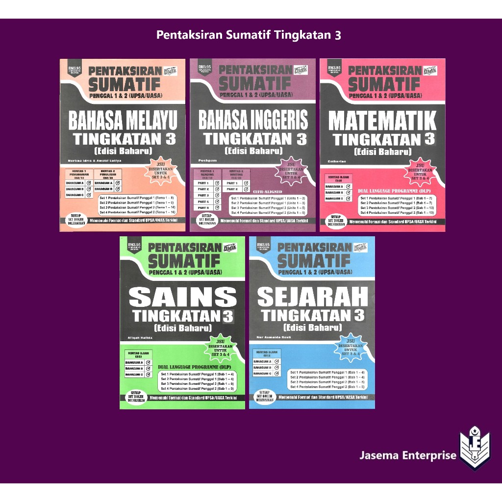 Pentaksiran Sumatif Penggal 1&2 Tingkatan 3 Bm | English | Matematik ...