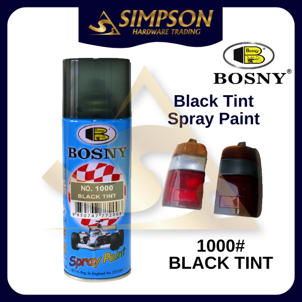 Sea Shipping Only [CAN] BOSNY Black Tint Spray Paint 1000# Vehicle Lamp ...