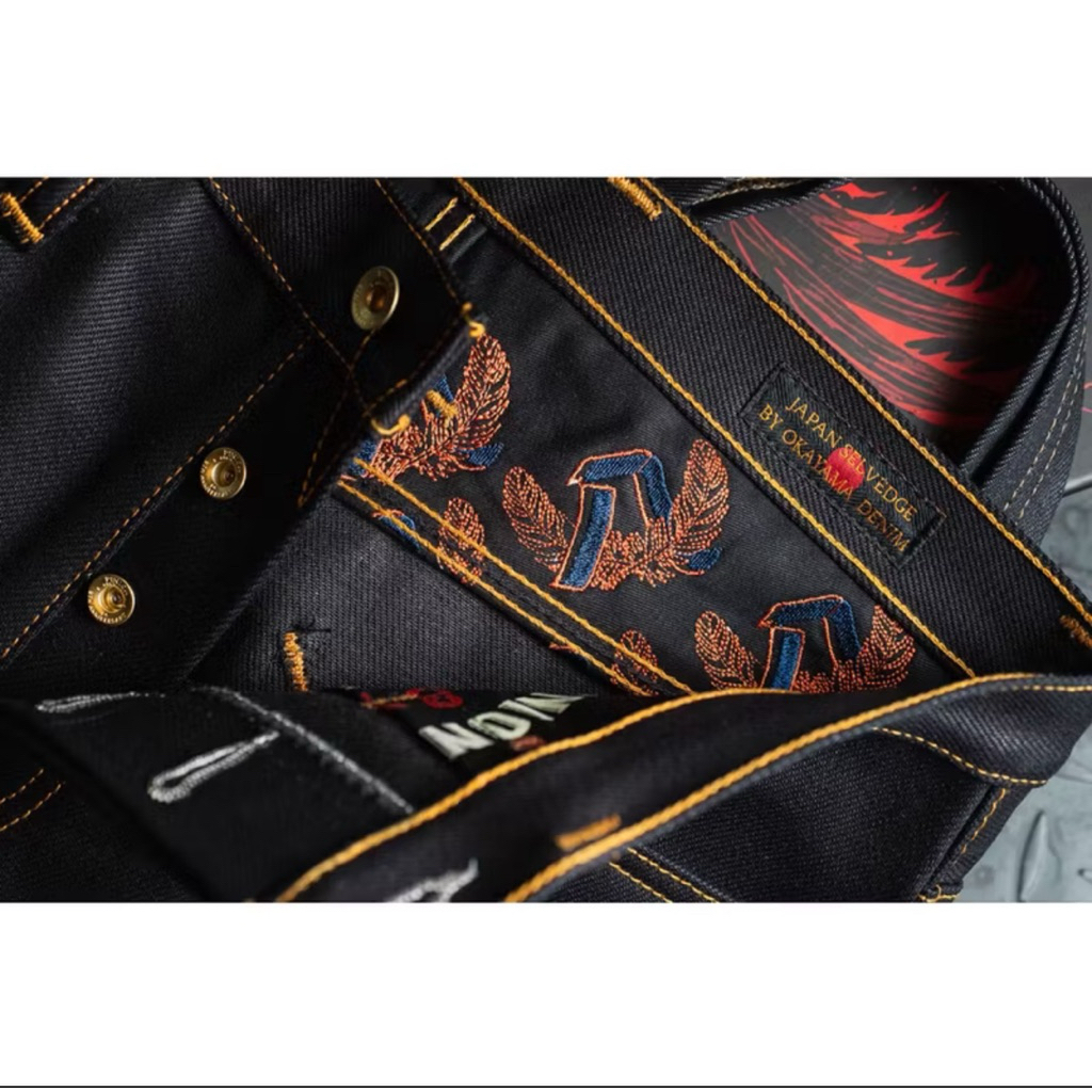 Pinion Denim 25oz BY Okayama Denim8th (Orange fade) Anniversary HEAVY ...