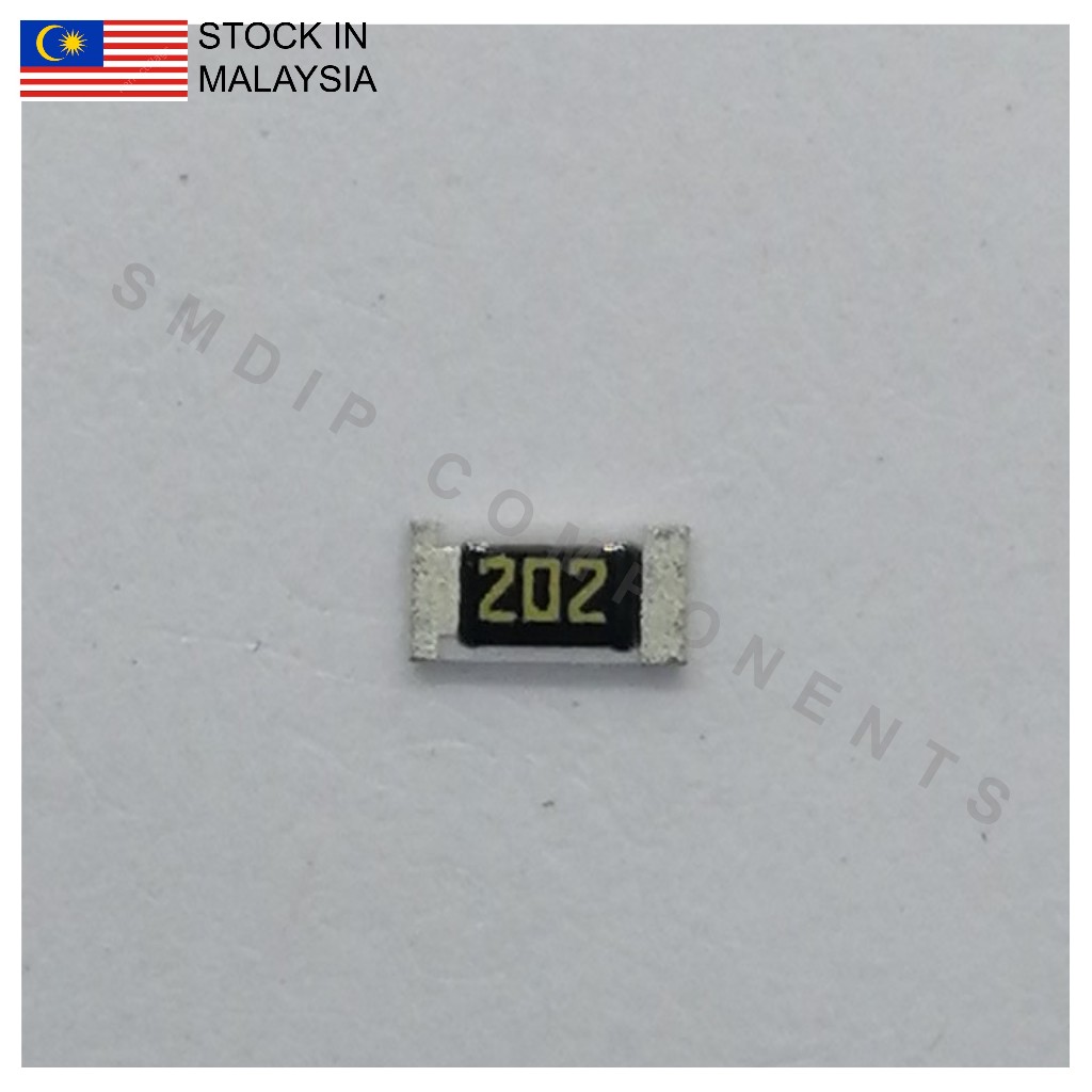 10PCS Taiwan-Grade 2k ±5%, 1206 SMD Resistor (202) | Shopee Malaysia