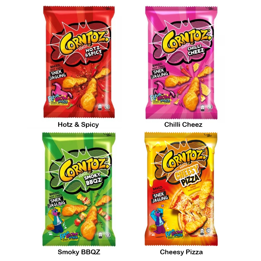 BBD Corntoz Hot & Spicy / Chilli Cheez / Cheezy Pizza / Smoky BBQZ ...