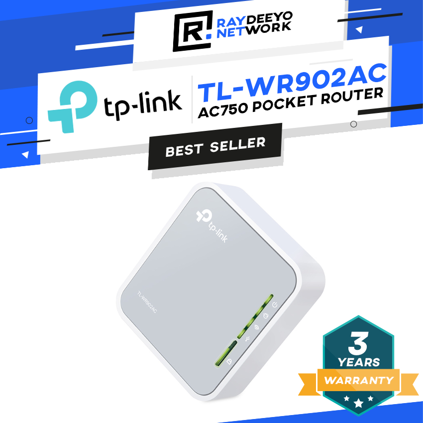 TP-LINK TL-WR902AC AC750 Wireless Travel Mini Pocket Wi-Fi Router with ...