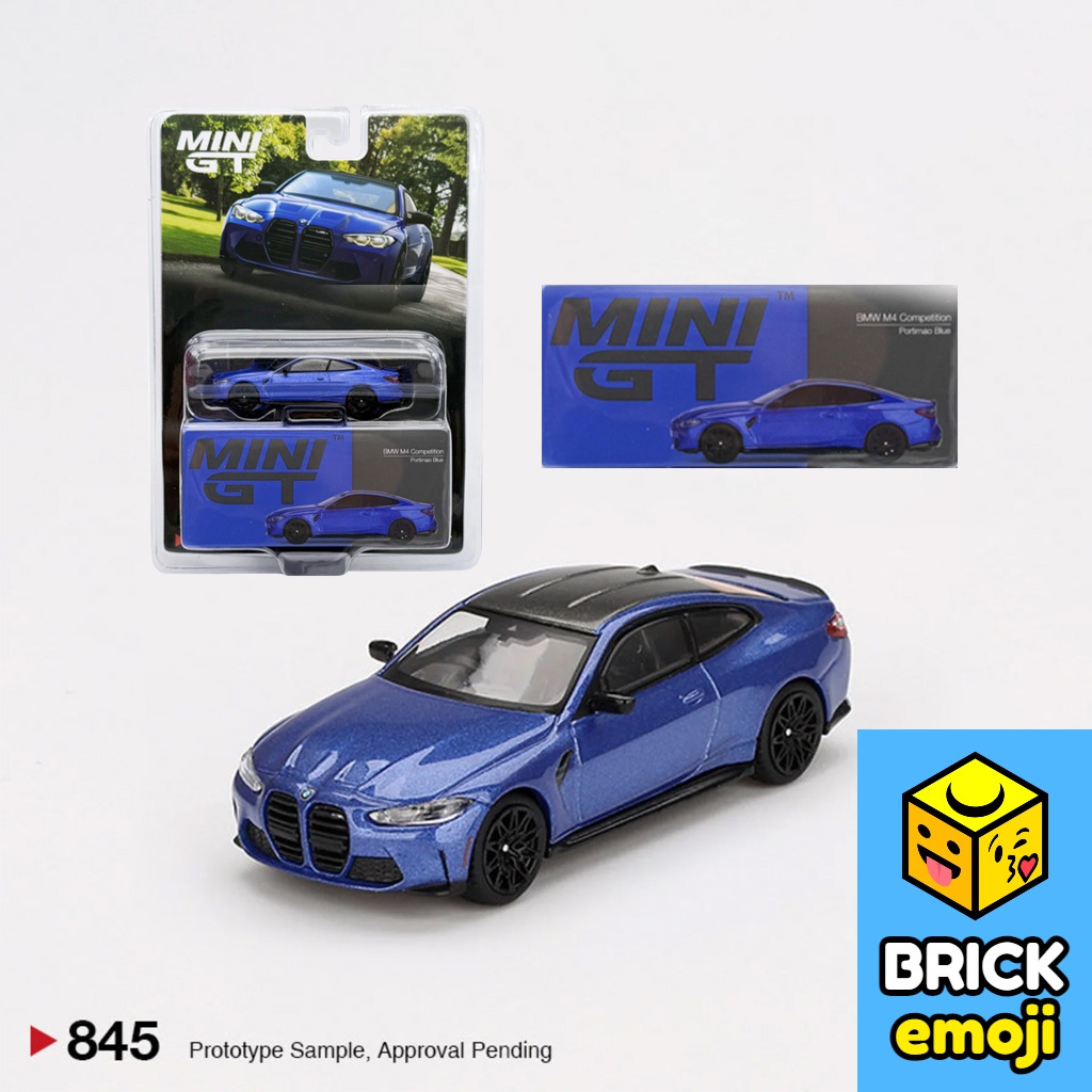 Mini GT 845 BMW M4 Competition Portimao Blue RHD 1/64 (Box/Blister ...