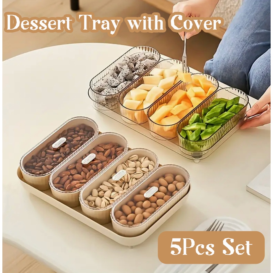 Fruit Plate Snack Box Home Living Room Tray Storage Tray Dessert Tray ...