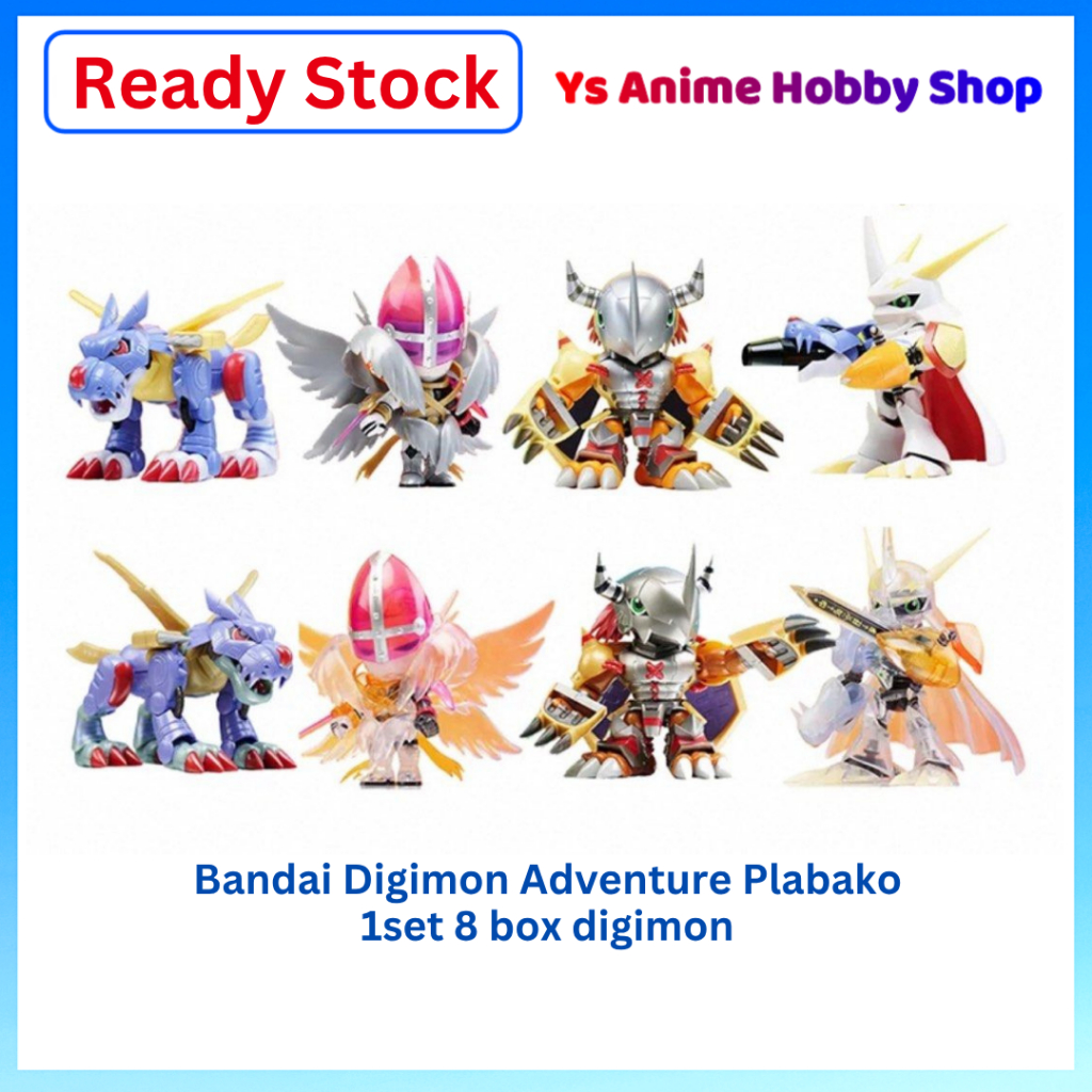 【Ready Stock】Bandai PLABAKO DIGIMON ADVENTURE VOL.1 Wargreymon Omnimon Metalgarurumon Magnamon ...
