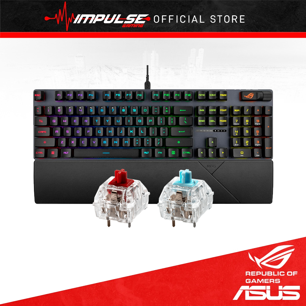 Asus ROG XA12 Strix Scope 2 II RX Gaming Wired Keyboard - Wrist Rest ...