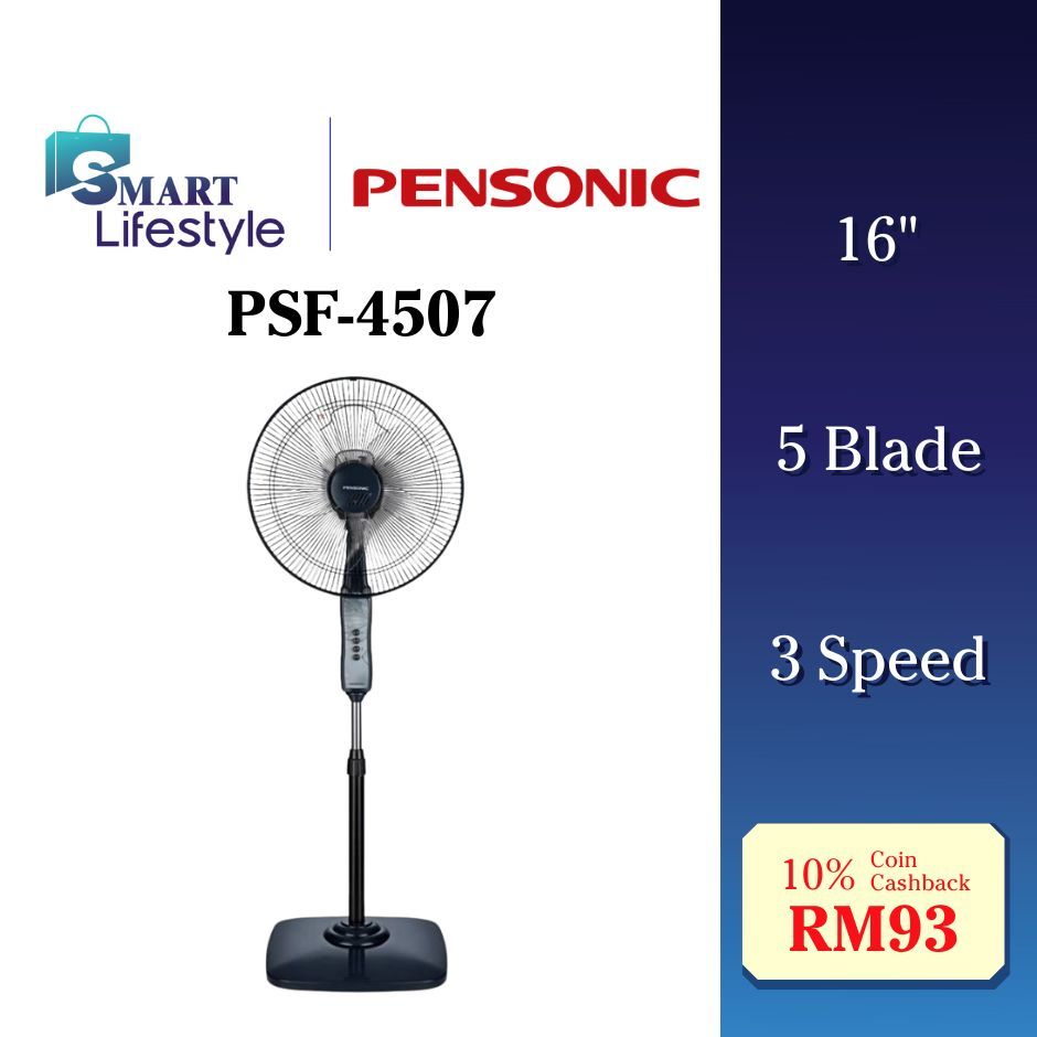 Pensonic 16" 3 Speed Stand Fan PSF-4507 / PSF-4506X / PSF-4512(BK) | Shopee Malaysia