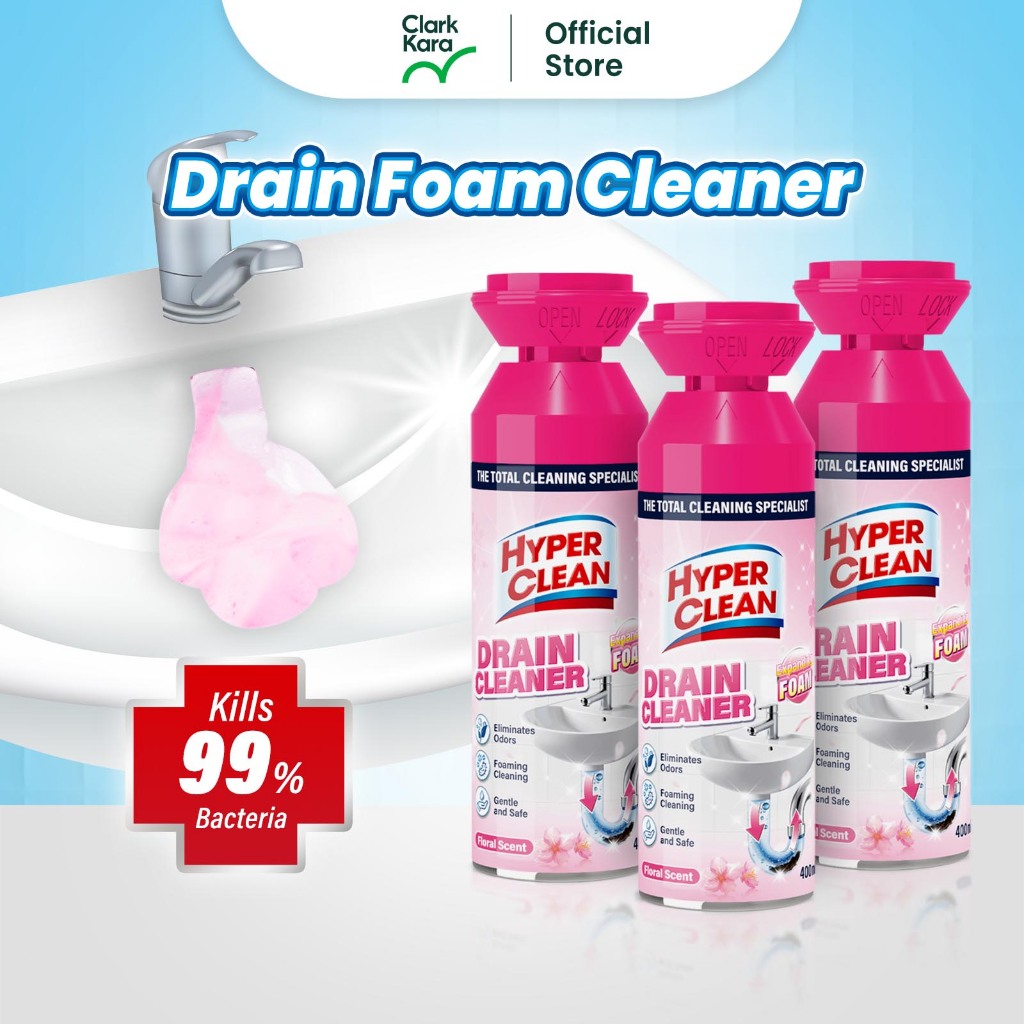 [Value Pack] Hyperclean 400ml Foam Clog Remover Sink & Drain Pipe ...