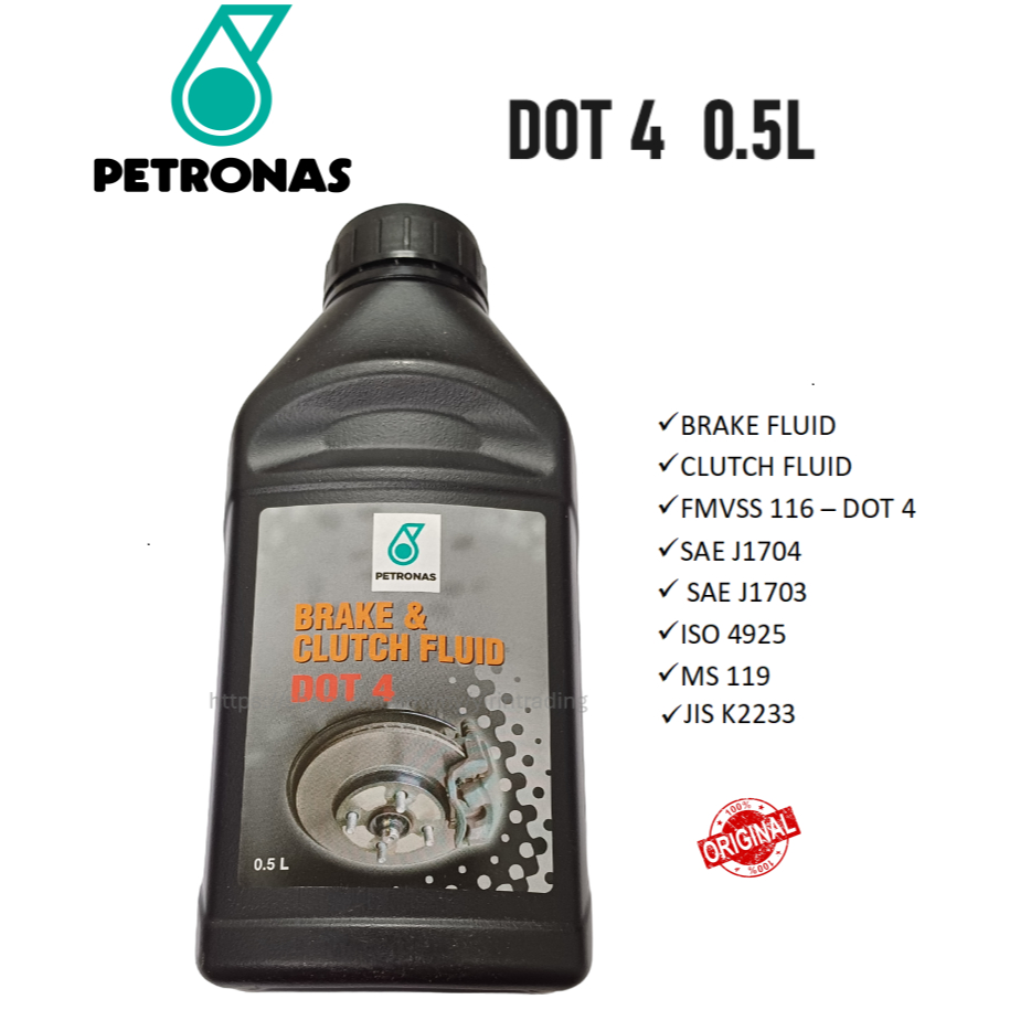 PETRONAS DOT 4 PETRONAS BRAKE & CLUTCH FLUID DOT-4 (500ml) | Shopee ...
