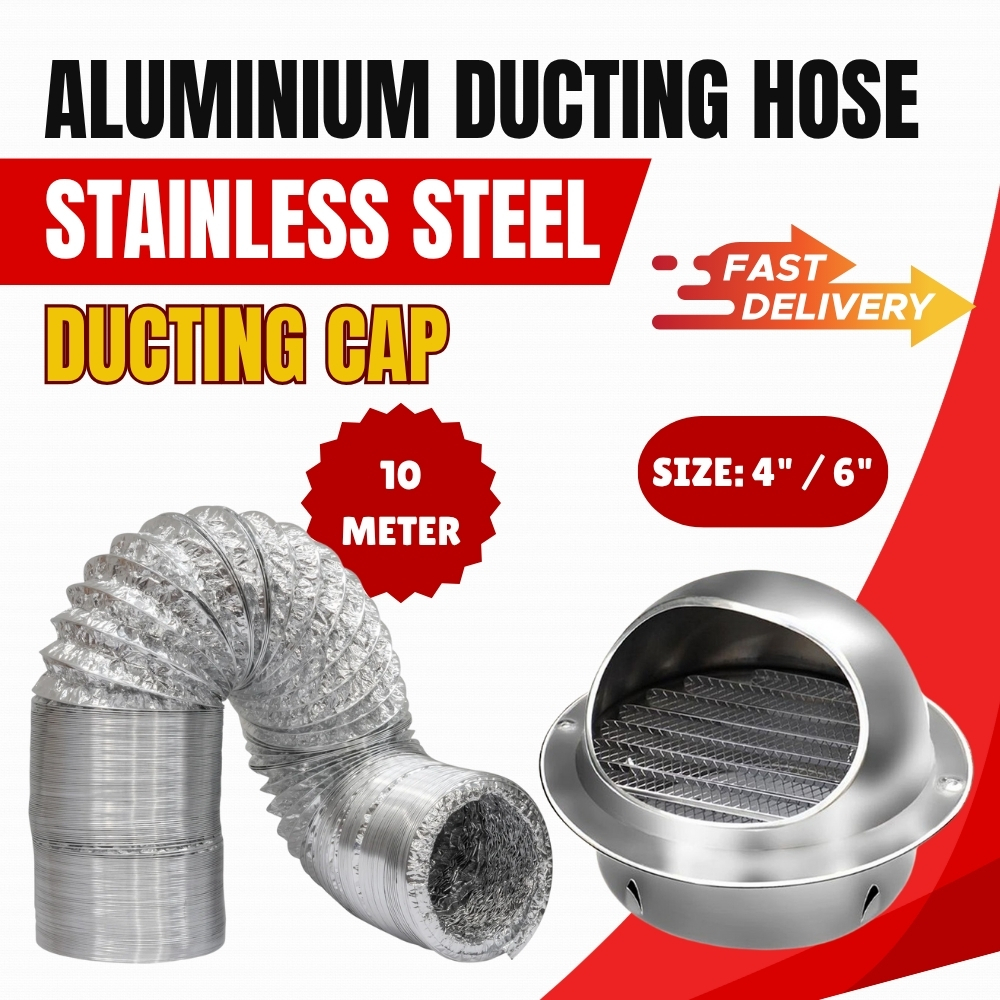 ALUMINIUM COOKER HOOD EXHAUST FAN FLEXIBLE DUCTING HOSE/STAINLESS STEEL ...