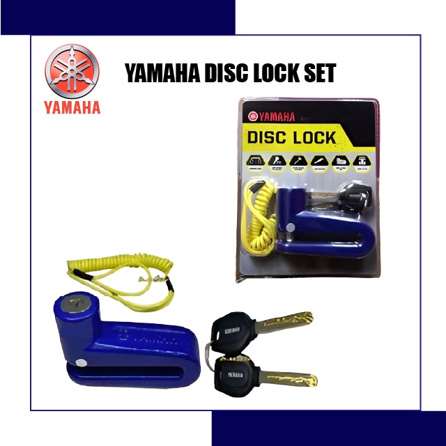 YAMAHA DISC LOCK SET WITH 2 KEY *ORIGINAL YAMAHA* | Shopee Malaysia