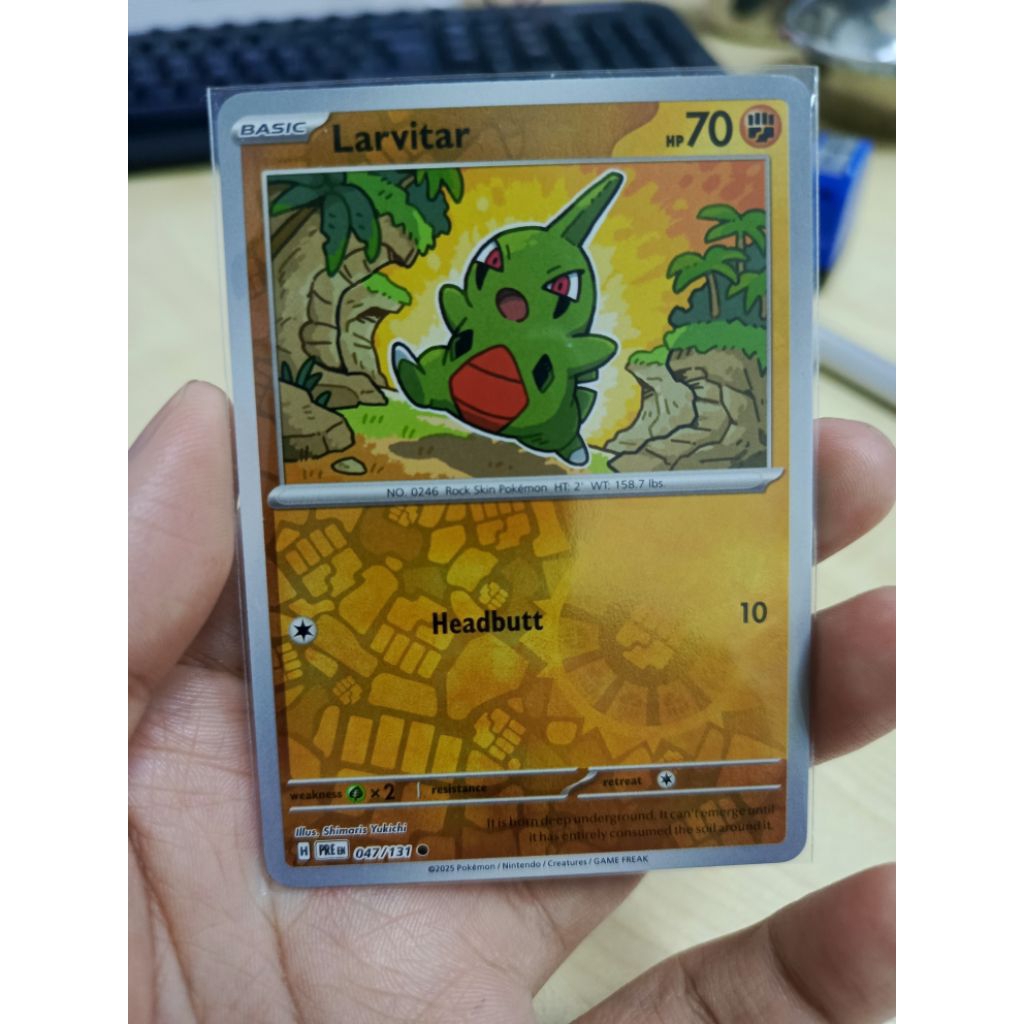 Pokemon TCG Larvitar Prismatic Evolution | Shopee Malaysia