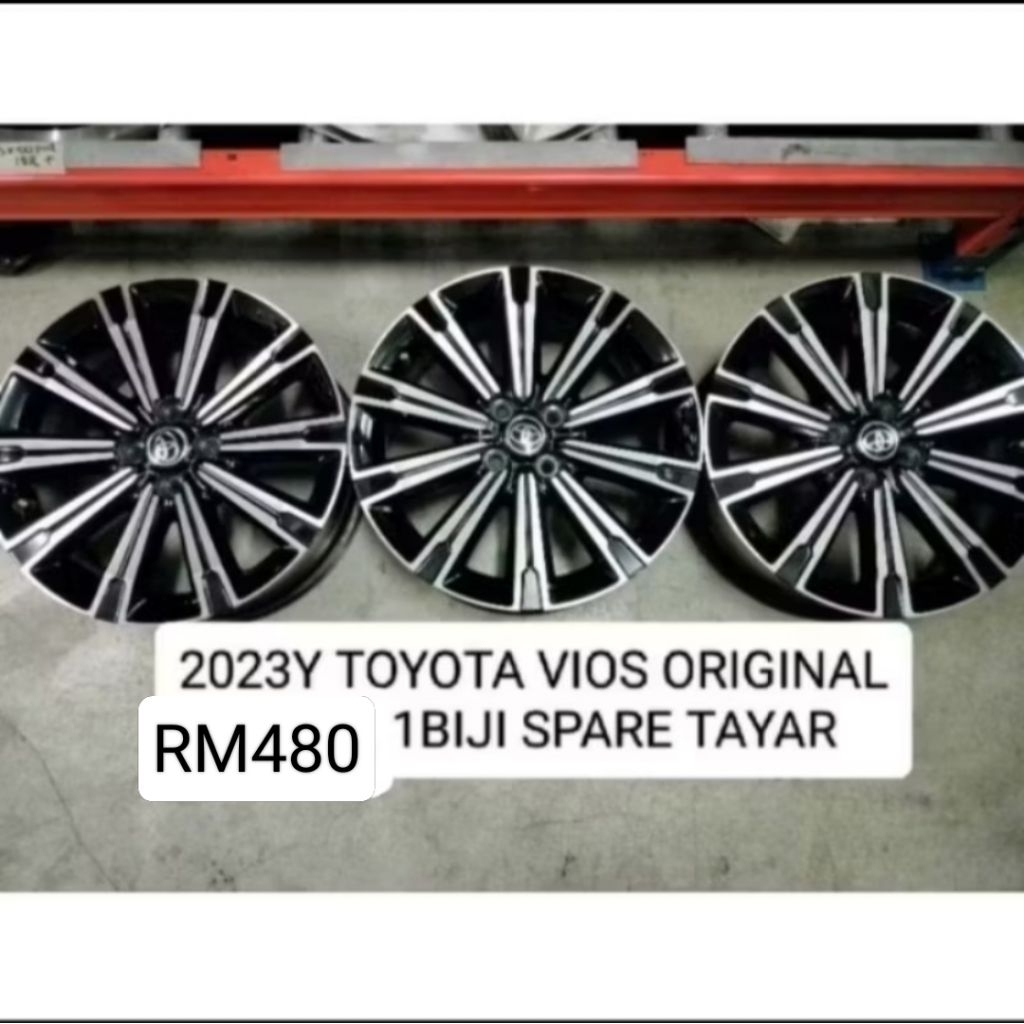 USED SPORT RIM 17 INCH ORIGINAL TOYOTA VIOS 2023Y MODEL RM480 1BIJI 4PC ...