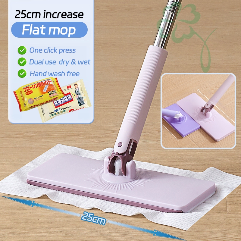 In Stock Big Flat Mop Wet & Dry Disposable Tissue - Dust-absorbing ...