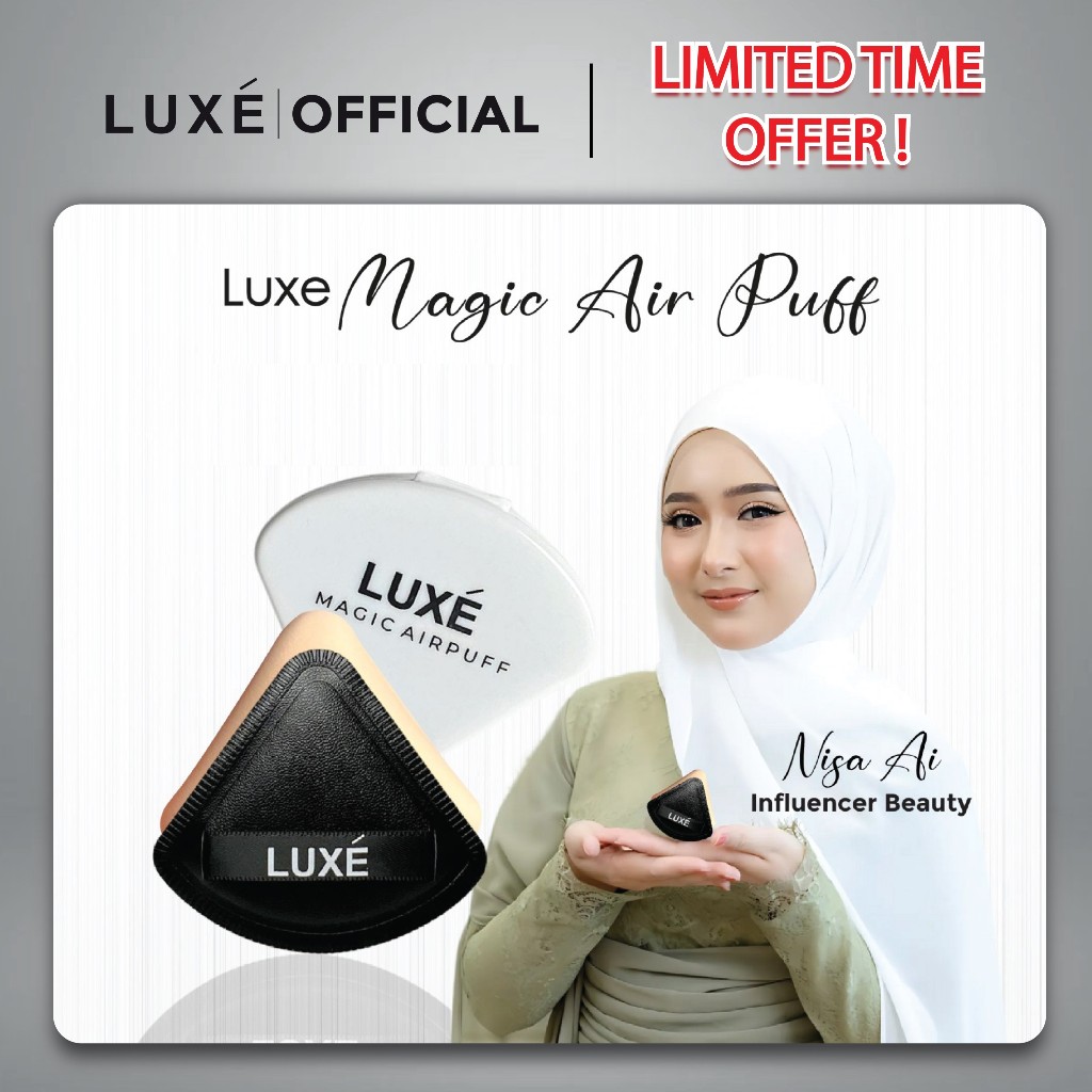 【LUXE MAGIC AIR PUFF】Luxe Magic Air Puff, Lembut, Ringan, Senang nak ...