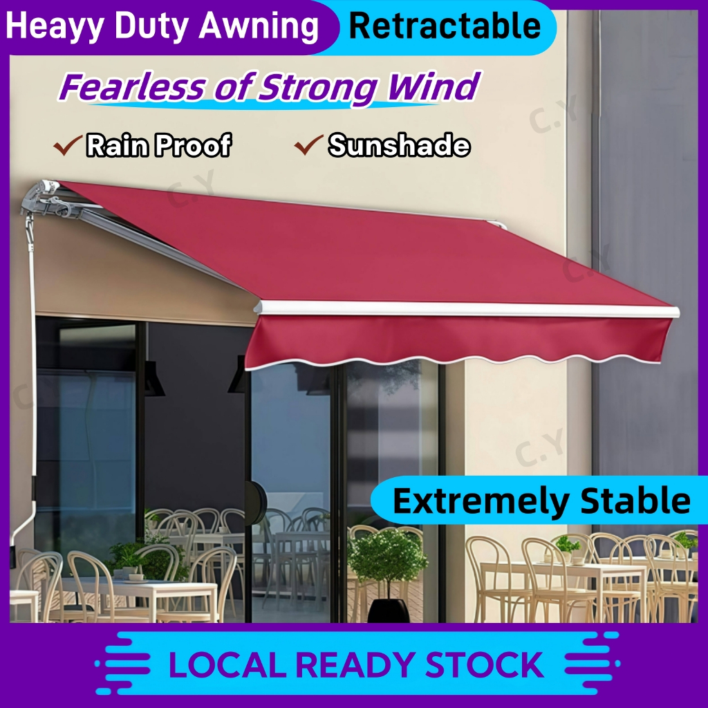 Outdoor Adjustable Sunshade Shelter Heavy Duty Folding Awning Canopy ...
