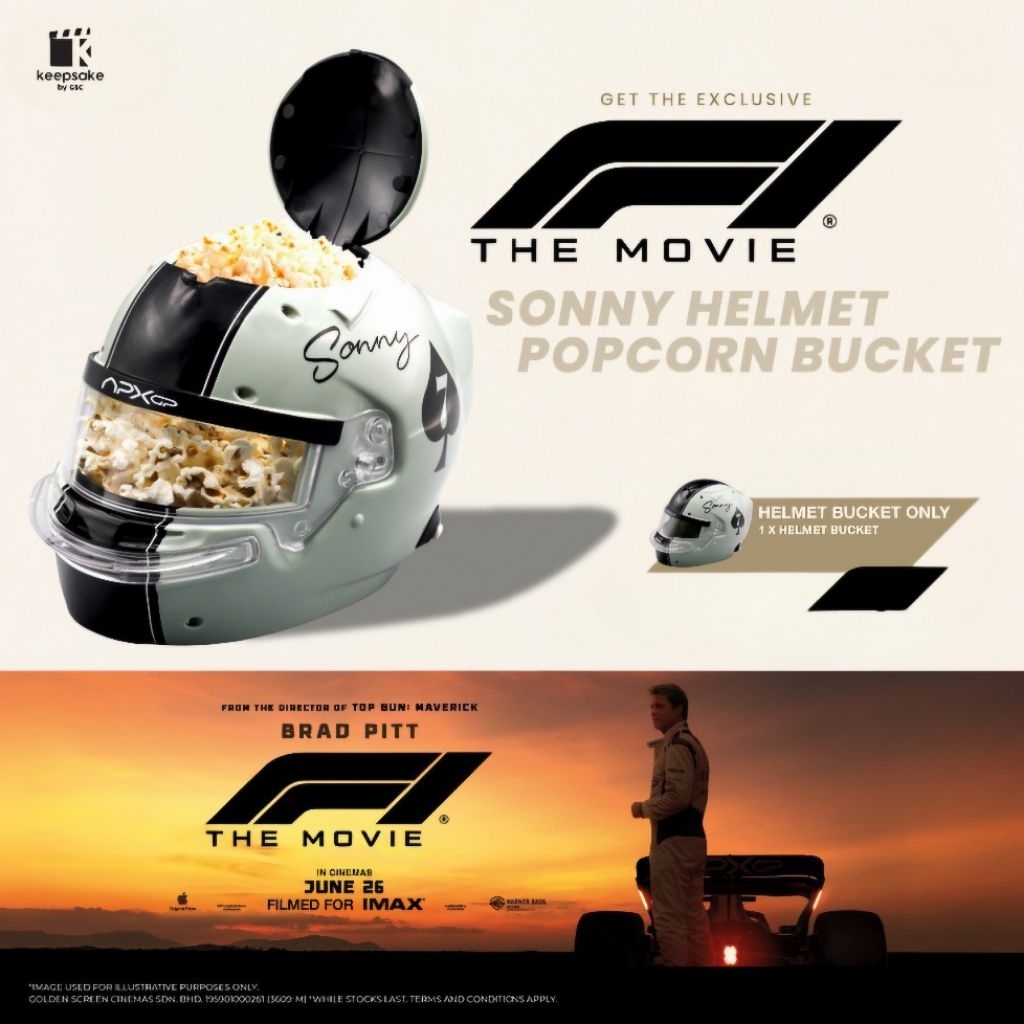 GSC Exclusive F1 Helmet Popcorn Bucket | Shopee Malaysia
