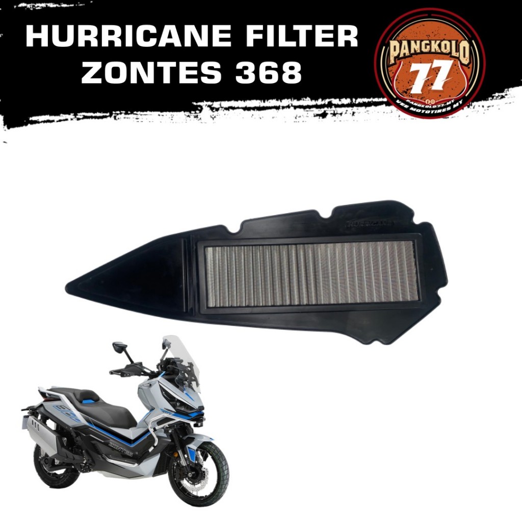 HURRICANE Stainless Steel High Flow Air Fliter ZONTES 368 | Shopee Malaysia