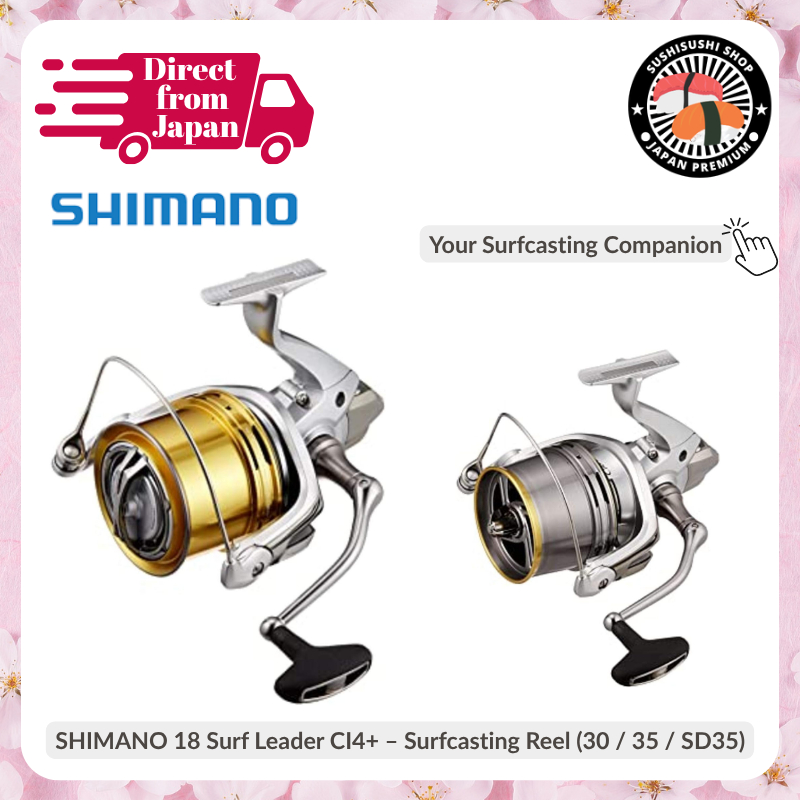 [SHIMANO] Casting 18 Surf Leader CI4+ 30/35/SD35 Kiss Spinning Reel ...