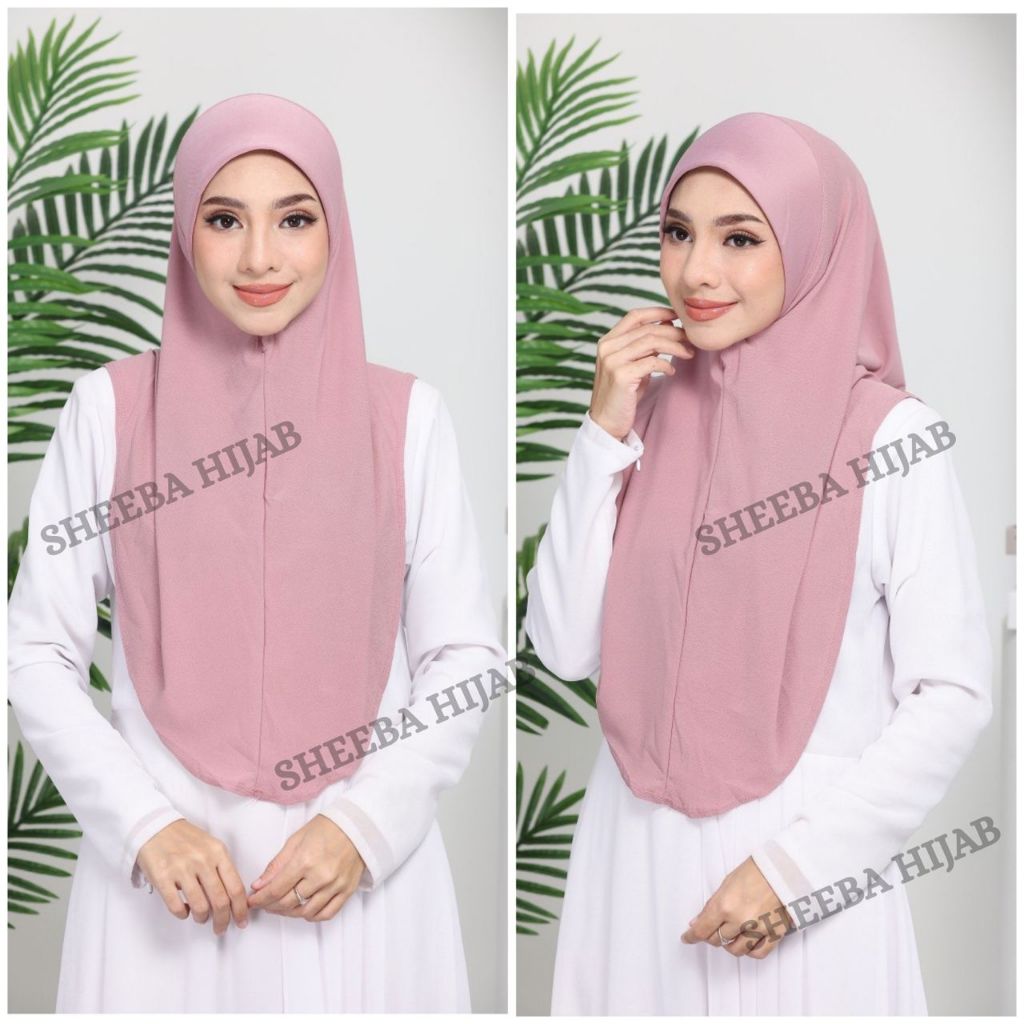 Tudung Sarung Moscrepe Sarimah Plain Instant READY STOCK SIZE M L | Shopee Malaysia