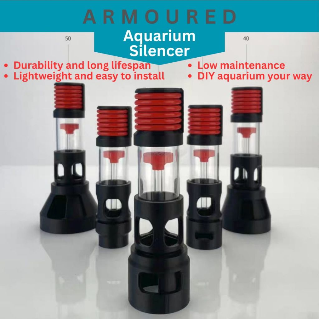 Aquarium Overflow Box Silencer Sound Absorber Reducer Spiral Flow ...