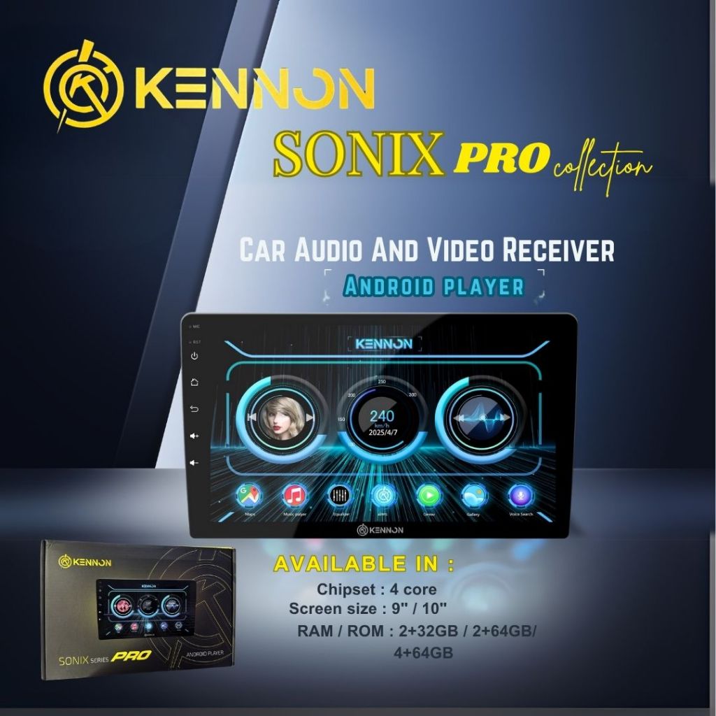 PEMAIN ANDROID KERETA KENNON ANDROID PLAYER 9'' OR 10'' INCH QUAD CORE ...