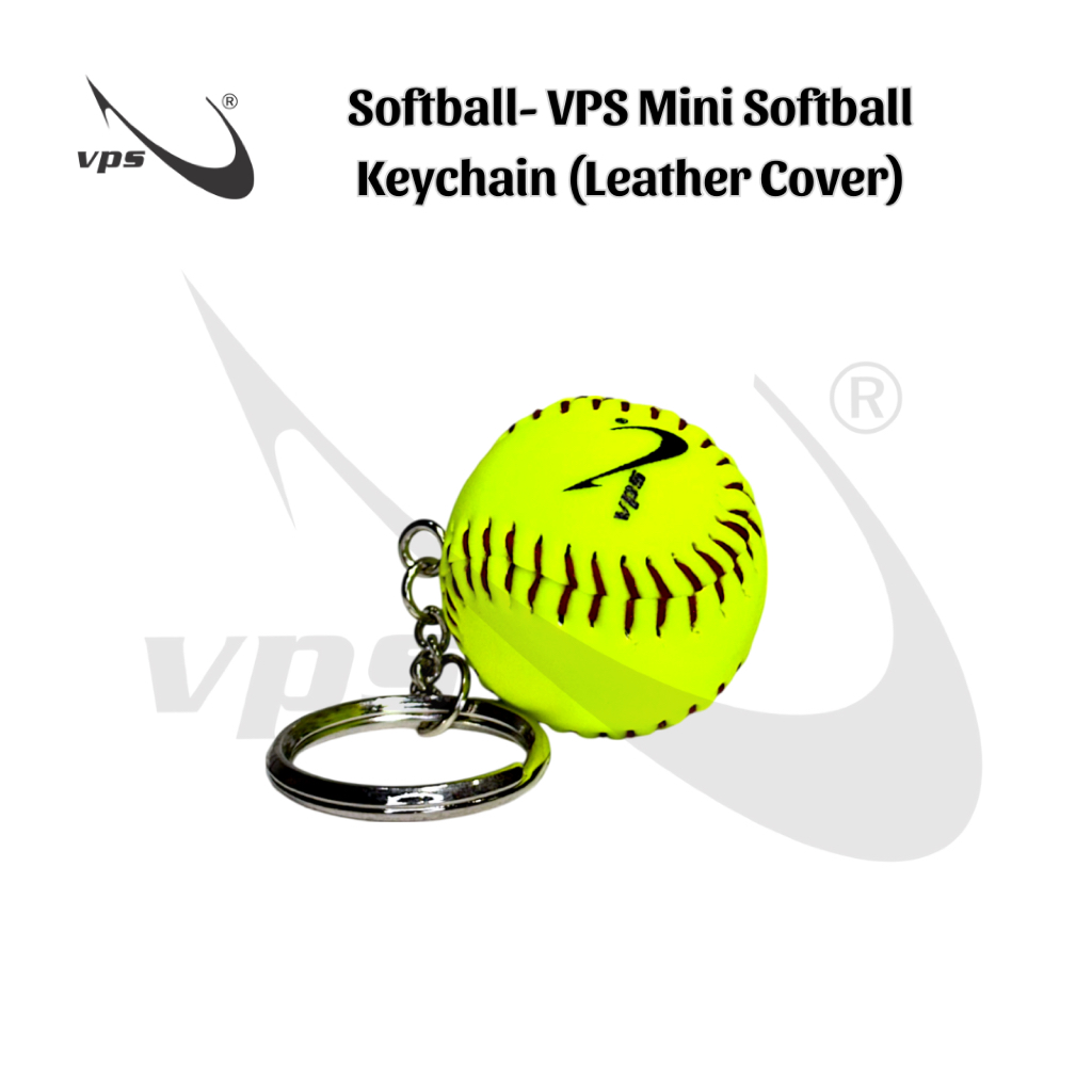 VPS Mini Softball Keychain Keyring 4cm Small Fluorescence Green Yellow ...