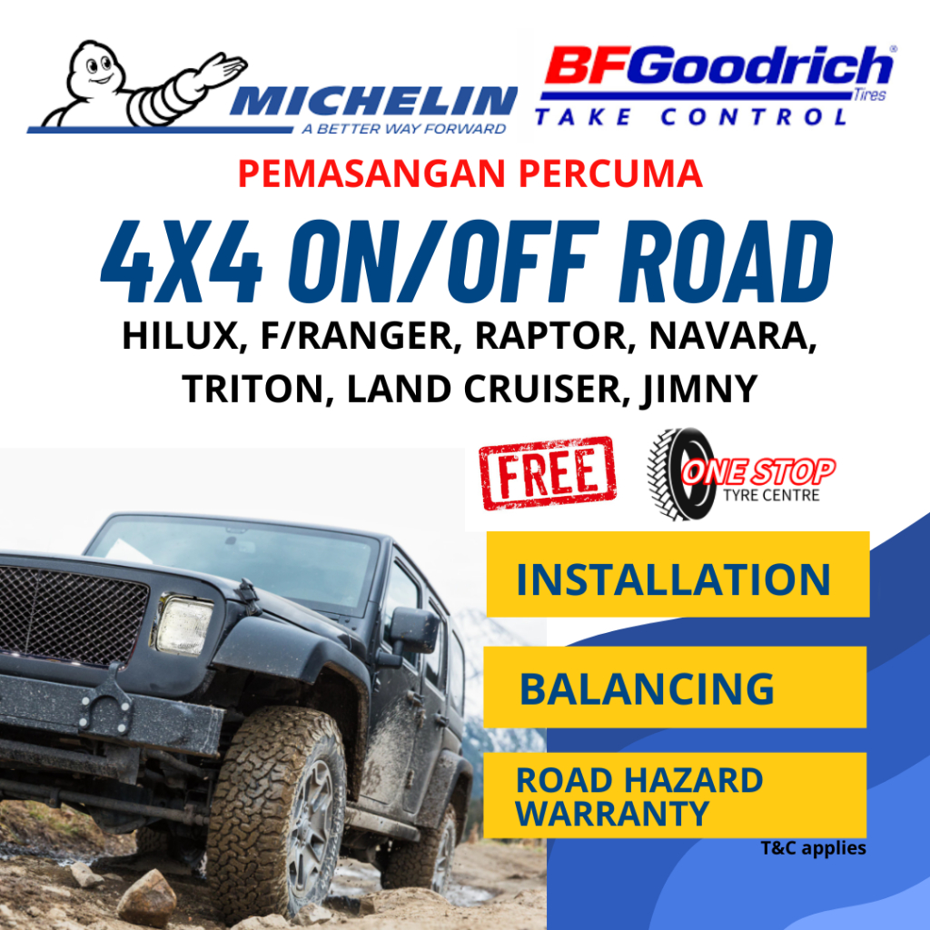 [4X4] Michelin LTX Trail / BF Goodrich KO2 All Terrain Tayar Tyre 265/60R18 Hilux Ford Ranger ...