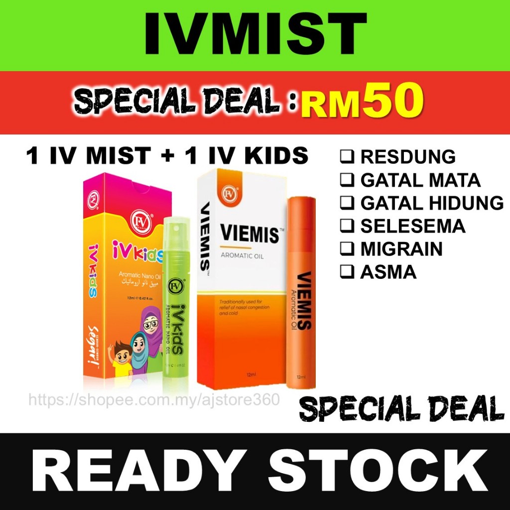 IV MIST ORIGINAL Minyak Angin Aromatherapy RAWAT RESDUNG GATAL MATA DAN ...