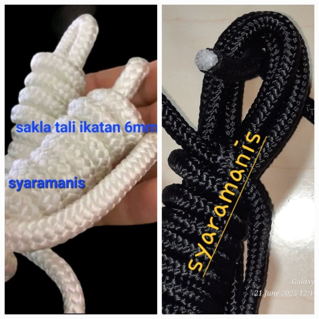 Tali ikatan Simpulan 6mm Knot Rope Pengakap Scout Pjg : 1m ~ 10m. Warna ...