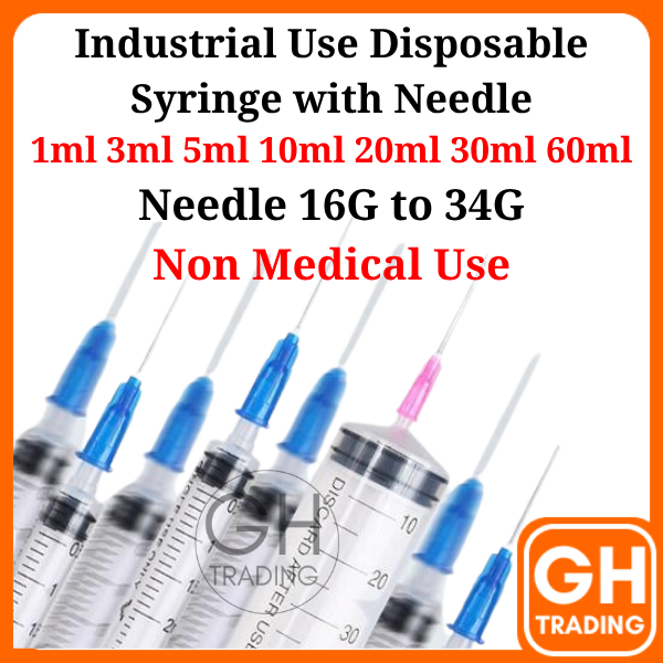 Picagari Syringe With Needle 1ml 3ml 5ml 10ml 20ml 30ml 50ml 针筒 ...