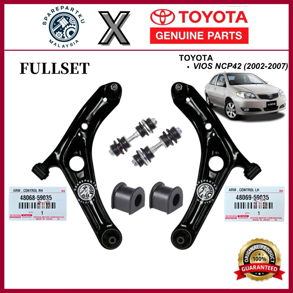 TOYOTA JAPAN!!! TOYOTA NCP42 (2002-2007) GEN1 FRONT LOWER ARM , STABILIZER LINK SATAY STABILIZER ...