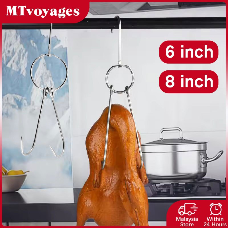 Turkey Hooks Roast Duck Bacon Hook Bread Hook Stainless Steel Meat Hook ...