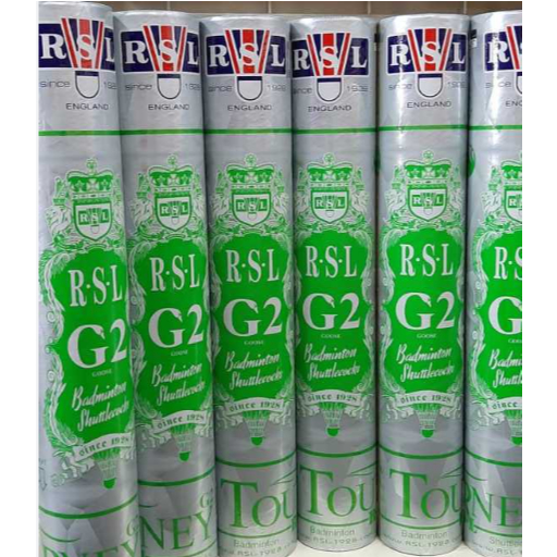 RSL Shuttlecock G2 badminton (Goose feather Speed 76/77) (100% ORIGINAL ...