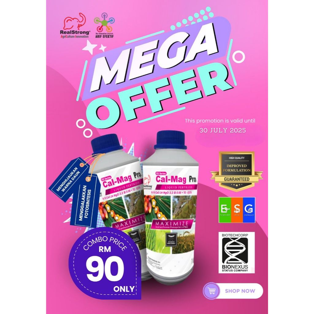 Cal-Mag Pro Liquid Fertilizer come with Combo Set Value | Shopee Malaysia