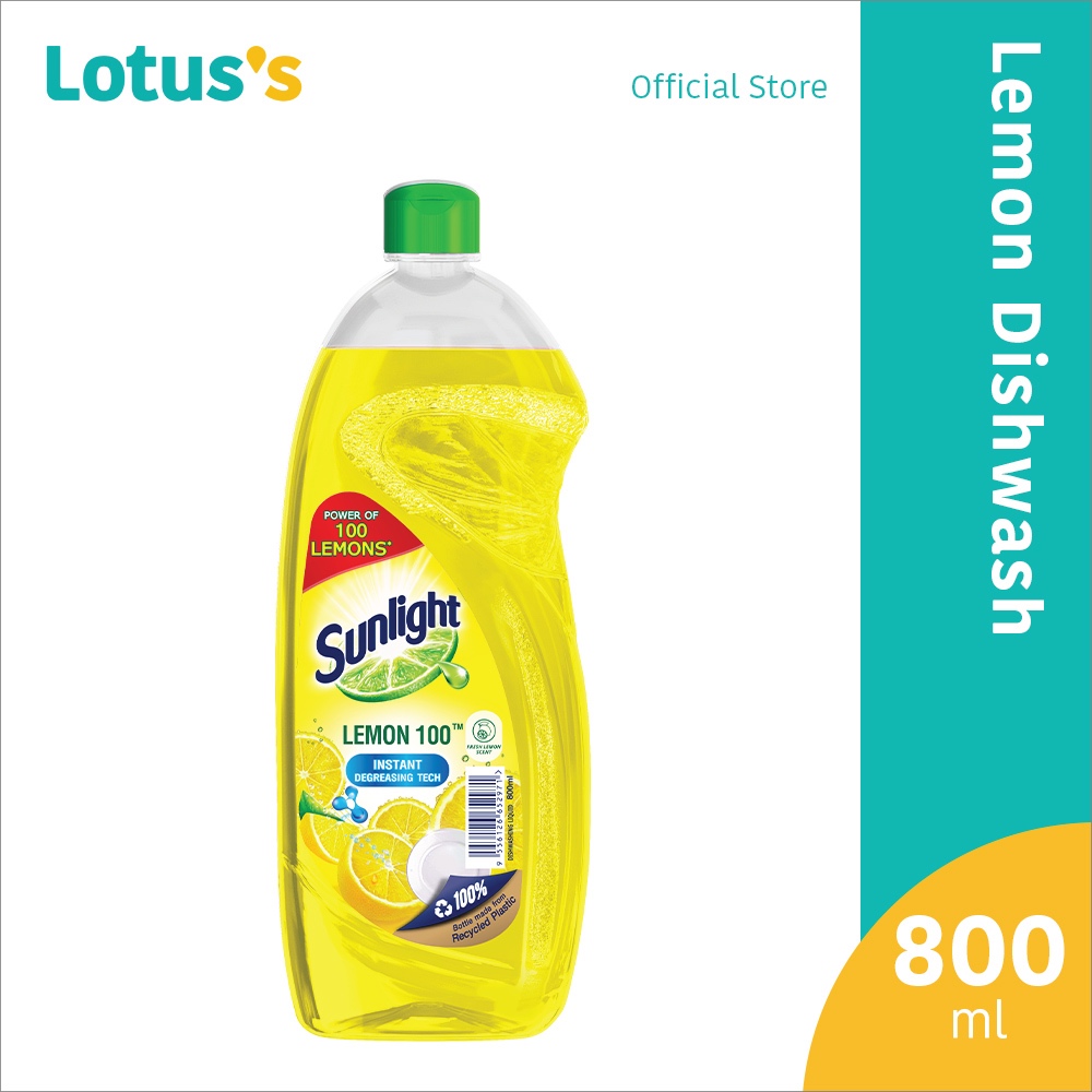 Sunlight Lemon 100 with Real Lemon Extracts Dishwashing Liquid 800ML ...