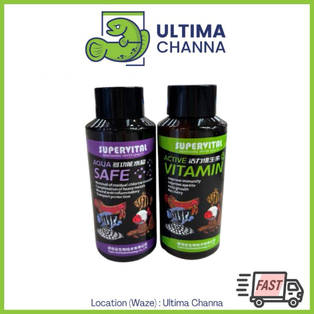 Supervital Aqua Safe 200ml / Vitamin 200ml multivitamin / antichlorine ...