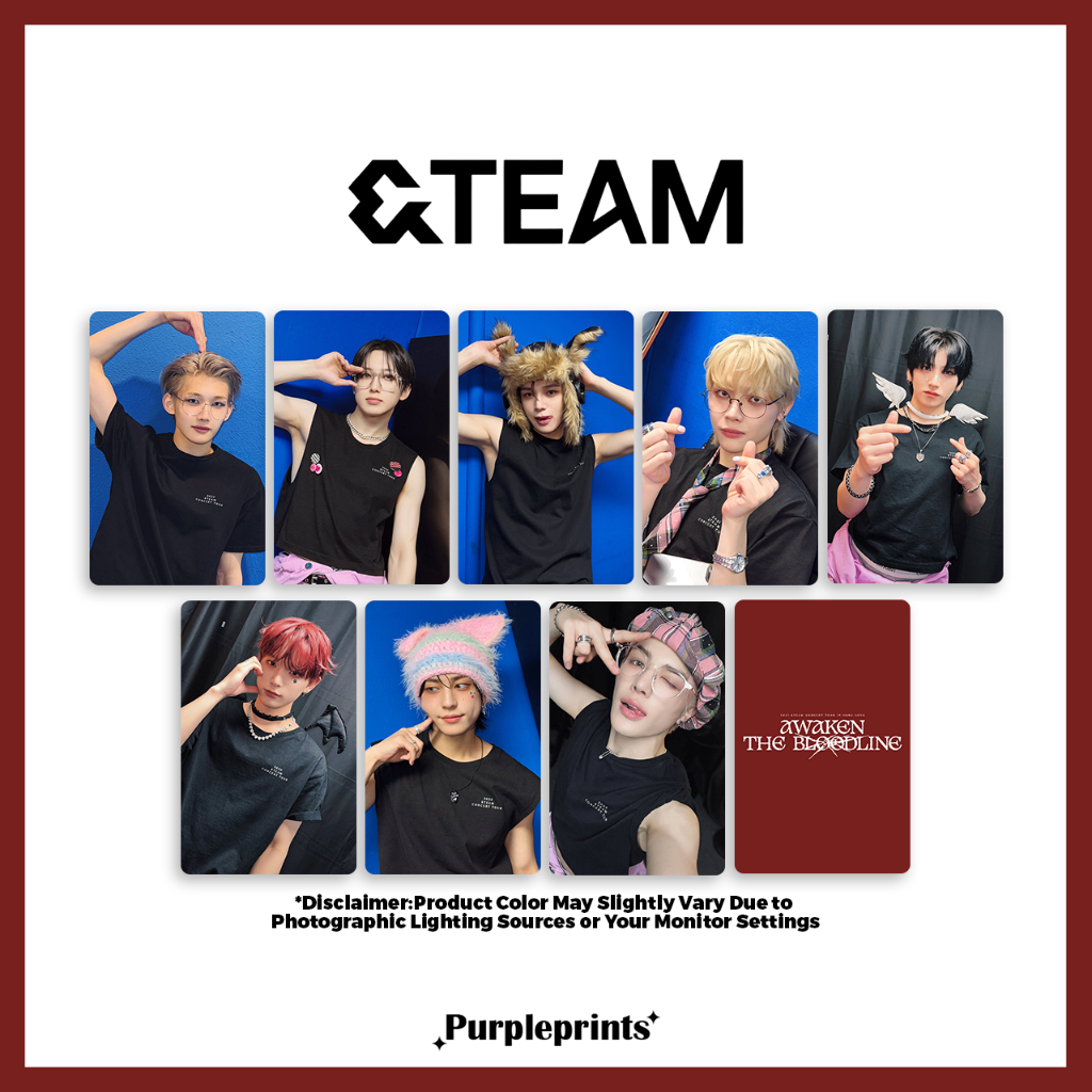 AndTEAM RANDOM SELCAS / PHOTOSHOOT / MAGAZINES / BEHIND PHOTOS SET 9PCS ...