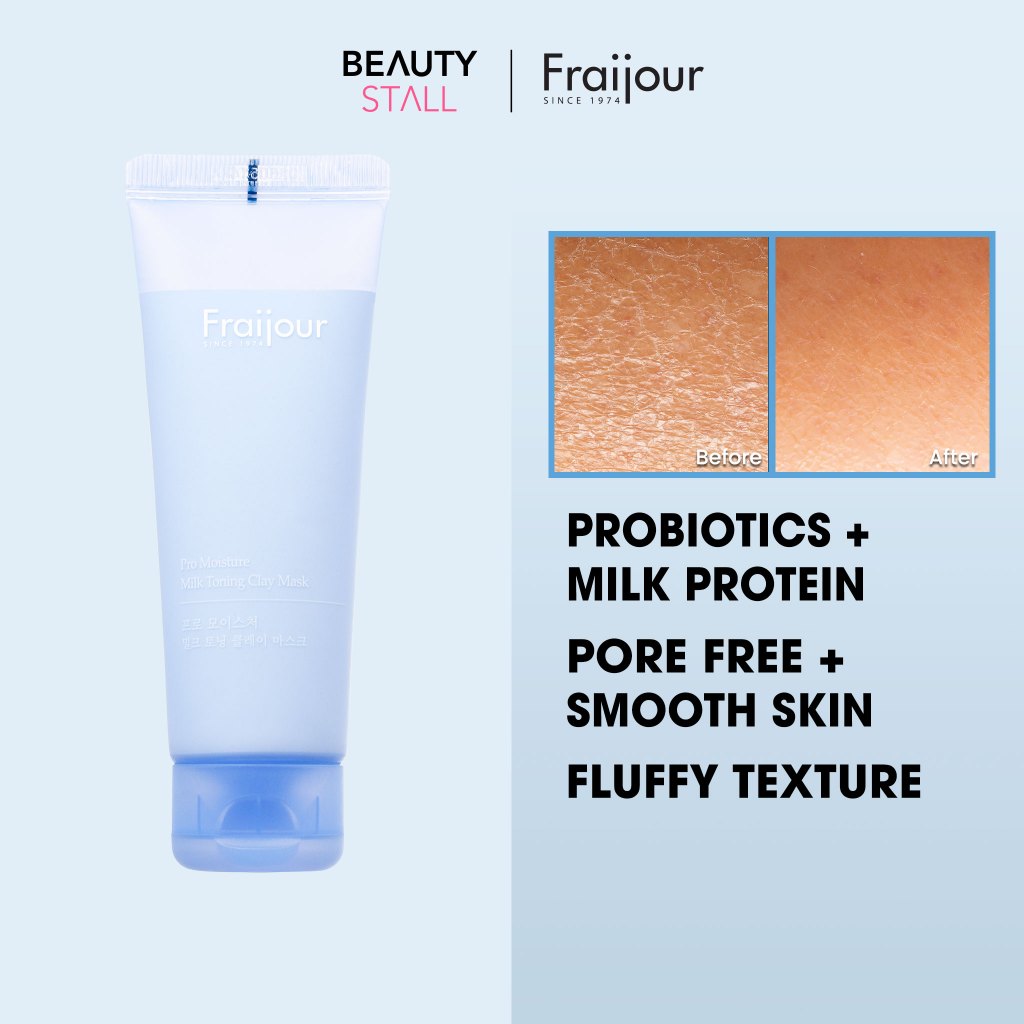 Fraijour Pro-moisture Milk Toning Clay Mask 75g | Korea Mask Probiotics ...