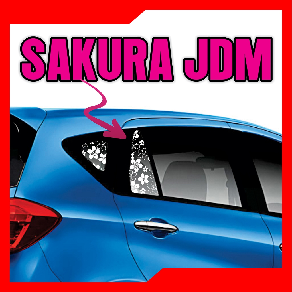SAKURA JDM Sticker Cermin kereta, Decoration Modification Sticker | Shopee Malaysia