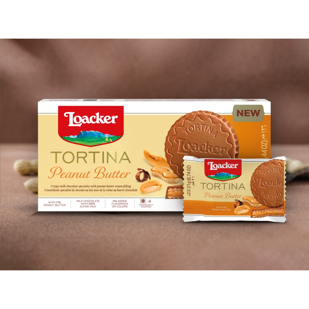 LOACKER TORTINA 125G DARK / ORIGINAL HAZELNUTS / PEANUT BUTTER ...