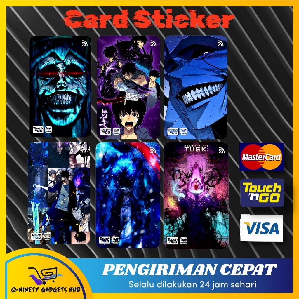Touch n Go Card Sticker Cover TNG / MASTER / VISA / CREDIT/ DEBIT CARD ...