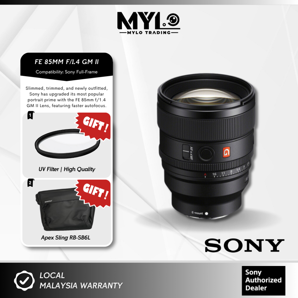 (READY STOCK) - Sony FE 85mm F1.4 GM II - SEL85F14GM2 For Sony A7III ...