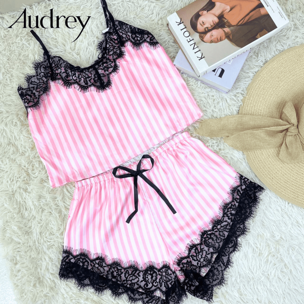 Audrey Pakaian Tidur Wanita Lace Seksi Gaun Tidur – 73-7789 | Shopee ...