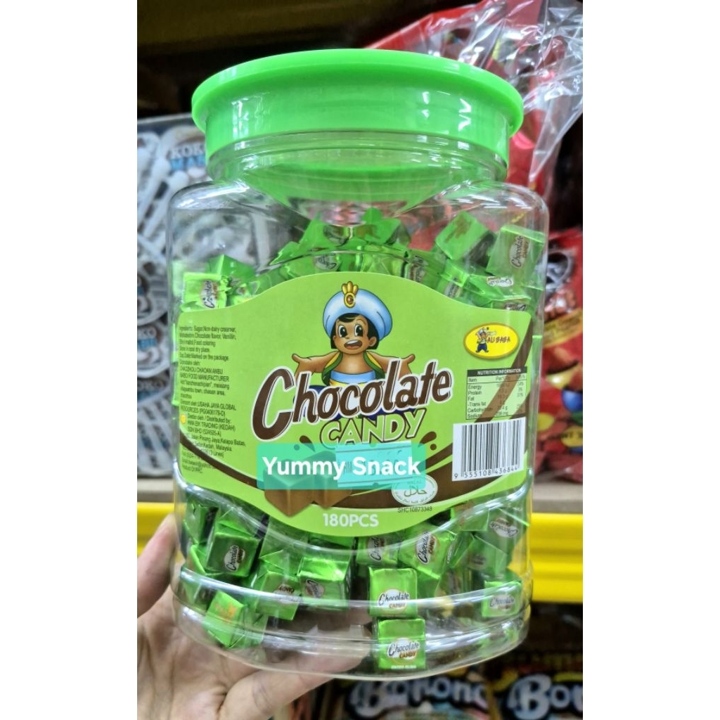 [180pieces] Alibaba Chocolate Cube Coklat Cube Halal Ready stock ...