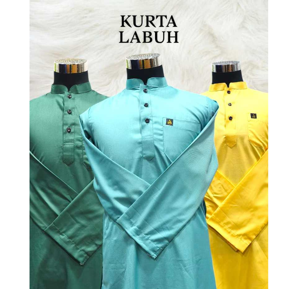 [ CLEARANCE STOCK ] KURTA LABUH KURTA SOLAT JUMAAT LELAKI DEWASA KURTA ...