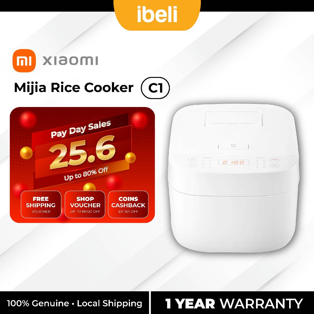 Xiaomi Mijia C1 Rice Cooker 3L 4L 5L Smart Large Capacity Household Fully Automatic ...